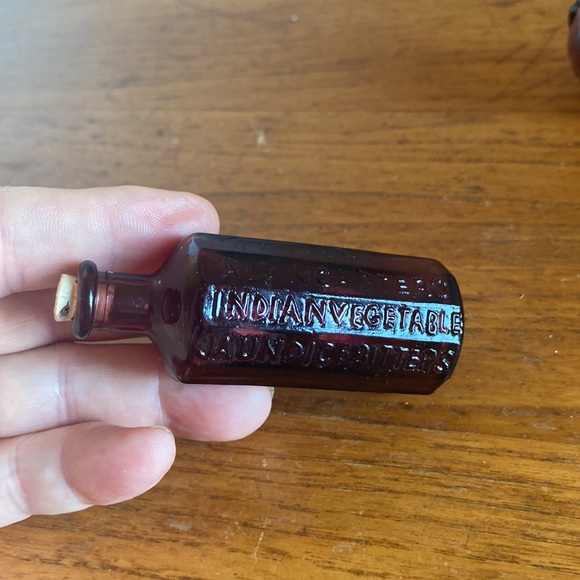 Art | Vintage Set Of 2 Purple 3 Miniature Ball Claw Alan Casters Bitters Bottles | Poshmark